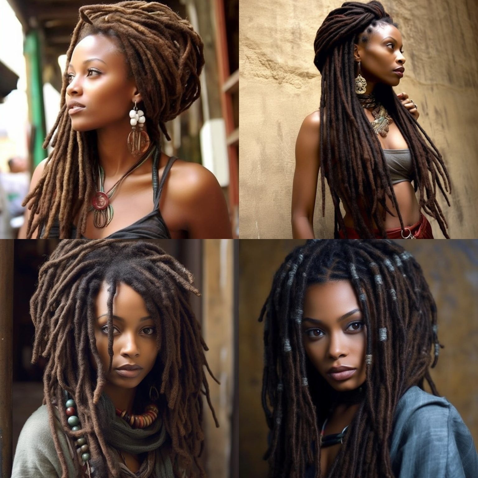 30 Creative, Trendy and Hot Dread locs Styles for women