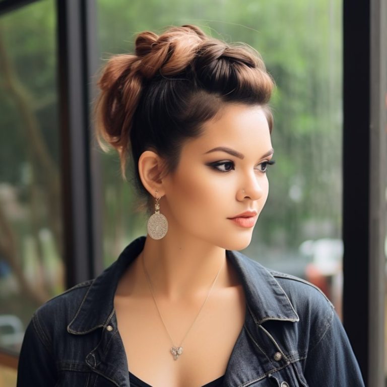 40 Inspiring Updos for short hair To Try In 2024