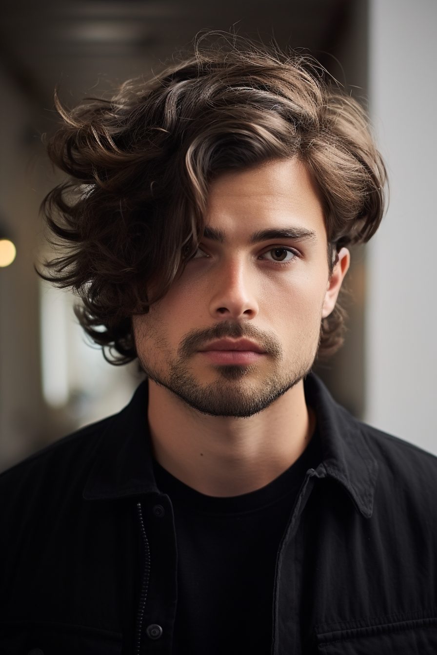 60 medium haircuts for men For Dashing Look In 2024